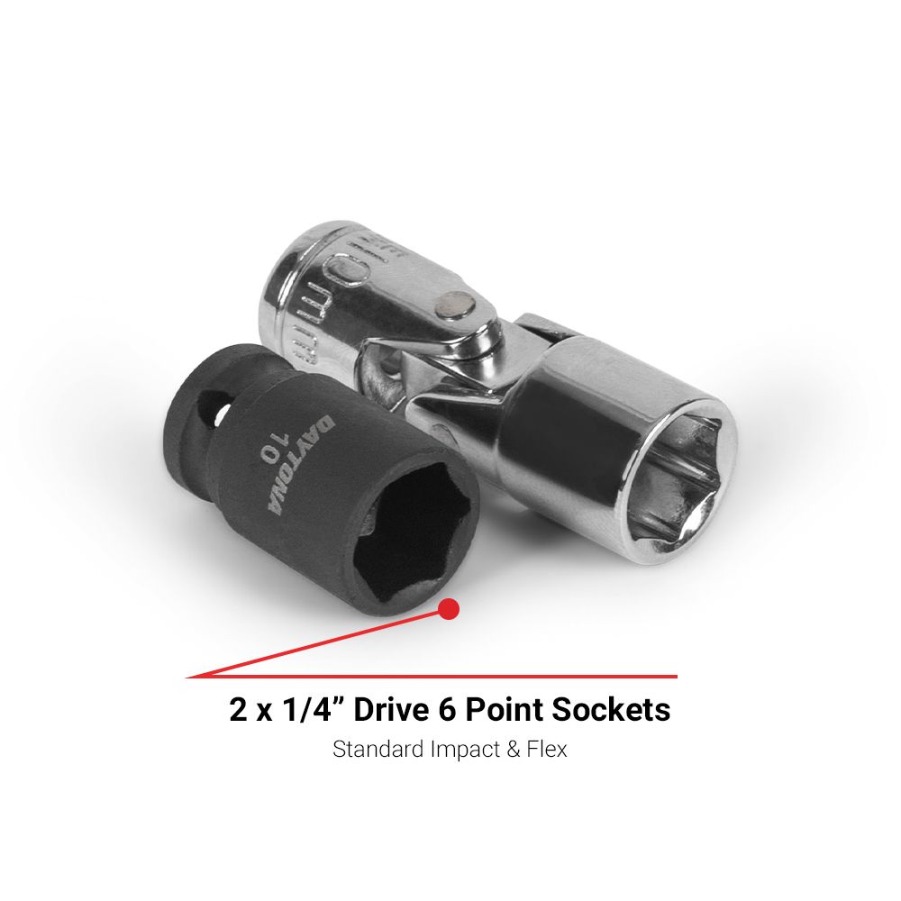 Daytona DES1010 10pce 10mm Metric Essential Socket Set