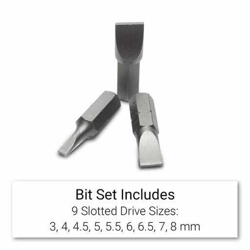 Techsmart TSEC100 100pce Security Bit Set 1/4 Hex