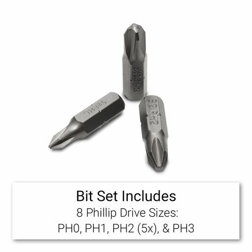 Techsmart TSEC100 100pce Security Bit Set 1/4 Hex