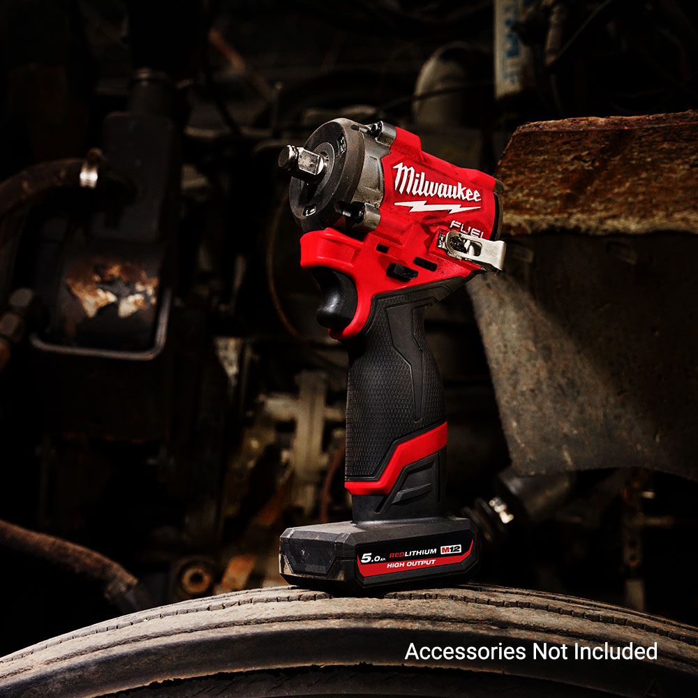 Milwaukee M12FIW2F120 12V FUEL 1/2" Stubby Impact Wrench with Friction ...