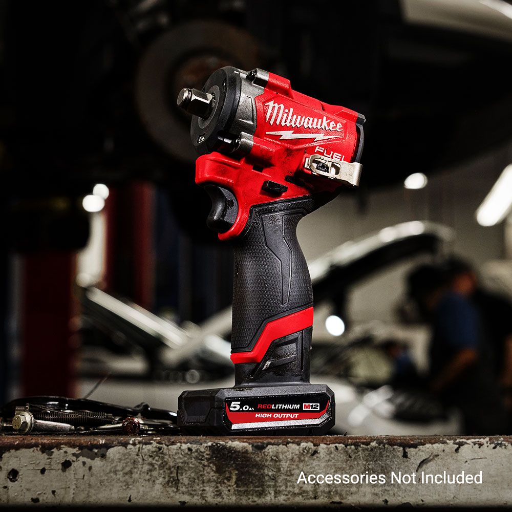 Milwaukee M12FIW2F120 12V FUEL 1/2" Stubby Impact Wrench with Friction ...