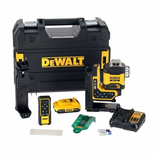 DeWalt DCLE34035D1-XE 18V 3x360 Remote Control Green Beam Laser