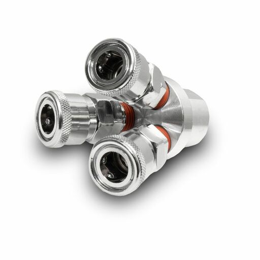 Chicago Air CANS3WAYM 3-Way Nitto Type Quick Connect Air Compressor ...