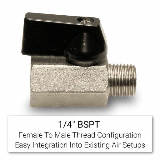 Chicago Air CABV14 1/4" Bspt Female To Male Ball Valve