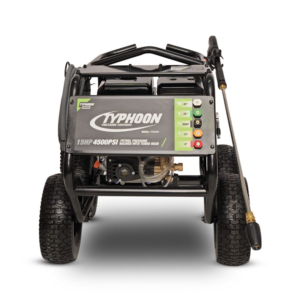 Typhoon TPR4500 15HP 4500PSI Petrol Pressure Washer With Turbo Head