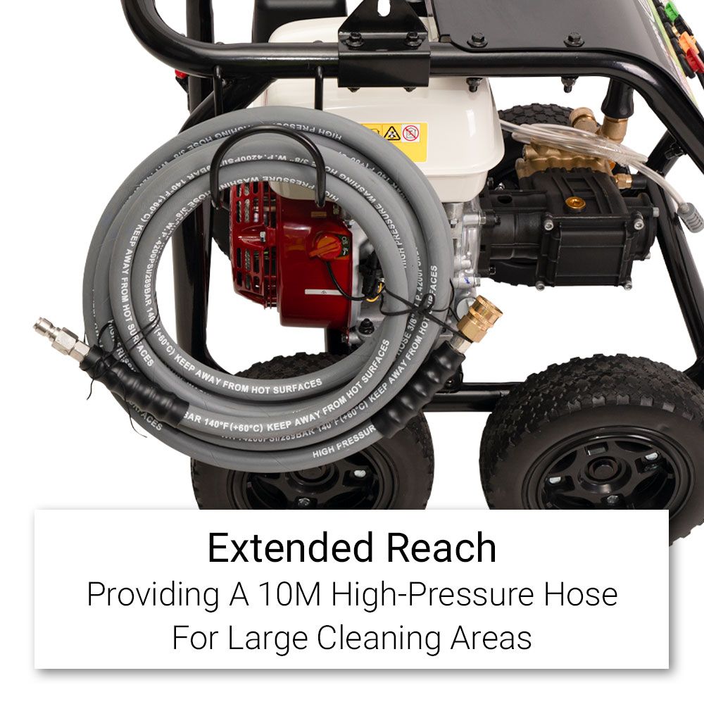 Typhoon HTP3600 6.5HP 3600PSI Petrol Pressure Washer With Turbo Head ...