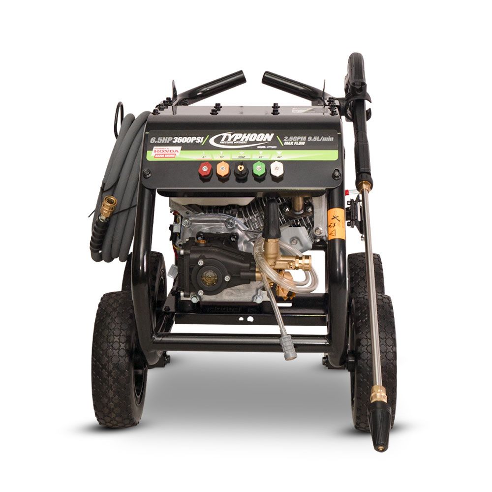 Typhoon HTP3600 6.5HP 3600PSI Petrol Pressure Washer With Turbo Head ...