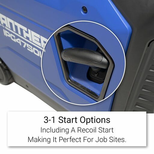 Panther IPG4750I 4750W Remote Start Inverter Generator With Built In ...