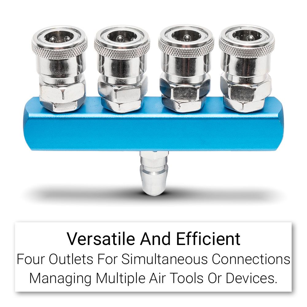 Chicago Air CANS4WAYM 4-Way Nitto Type Quick Connect Air Compressor ...