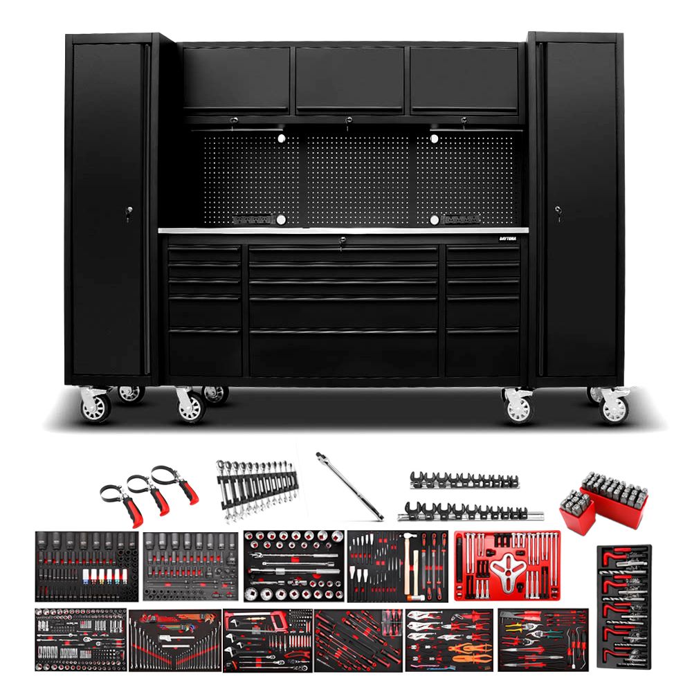 Daytona D1200WSC 1200pce Mechanical Tool Set with 72" 2800mm x 455mm x ...
