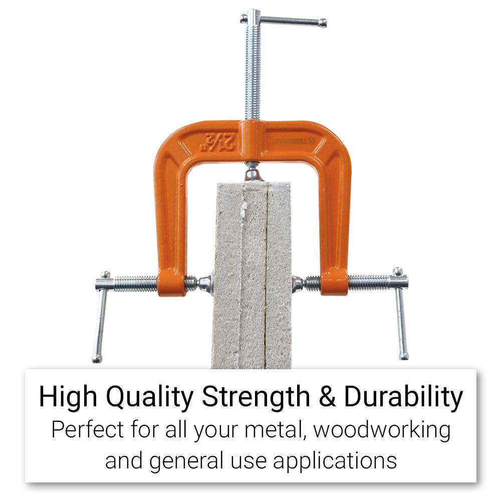 Techsmart T3WC63 63mm (2.5") 3-Way General Purpose Edge Clamp