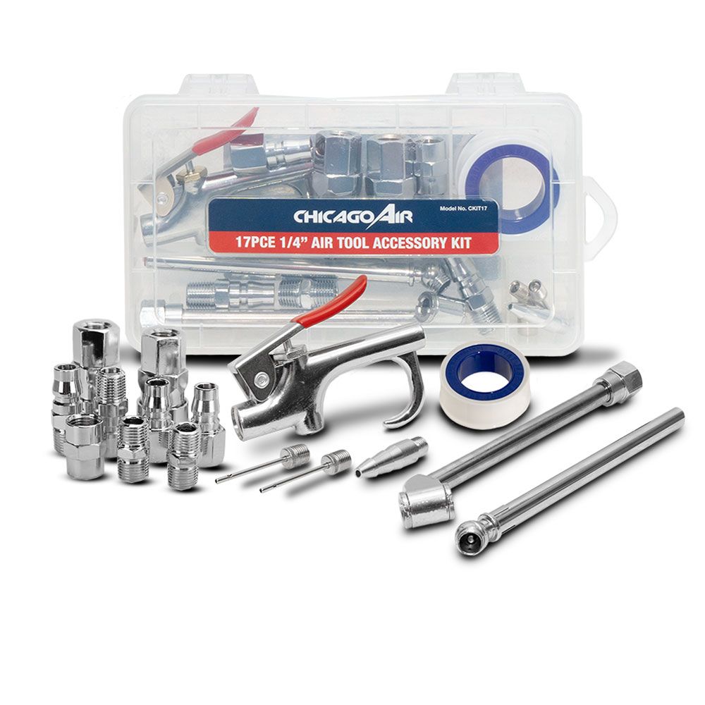 Chicago Air CKIT17 17pce 1/4" Air Tool Accessory Kit