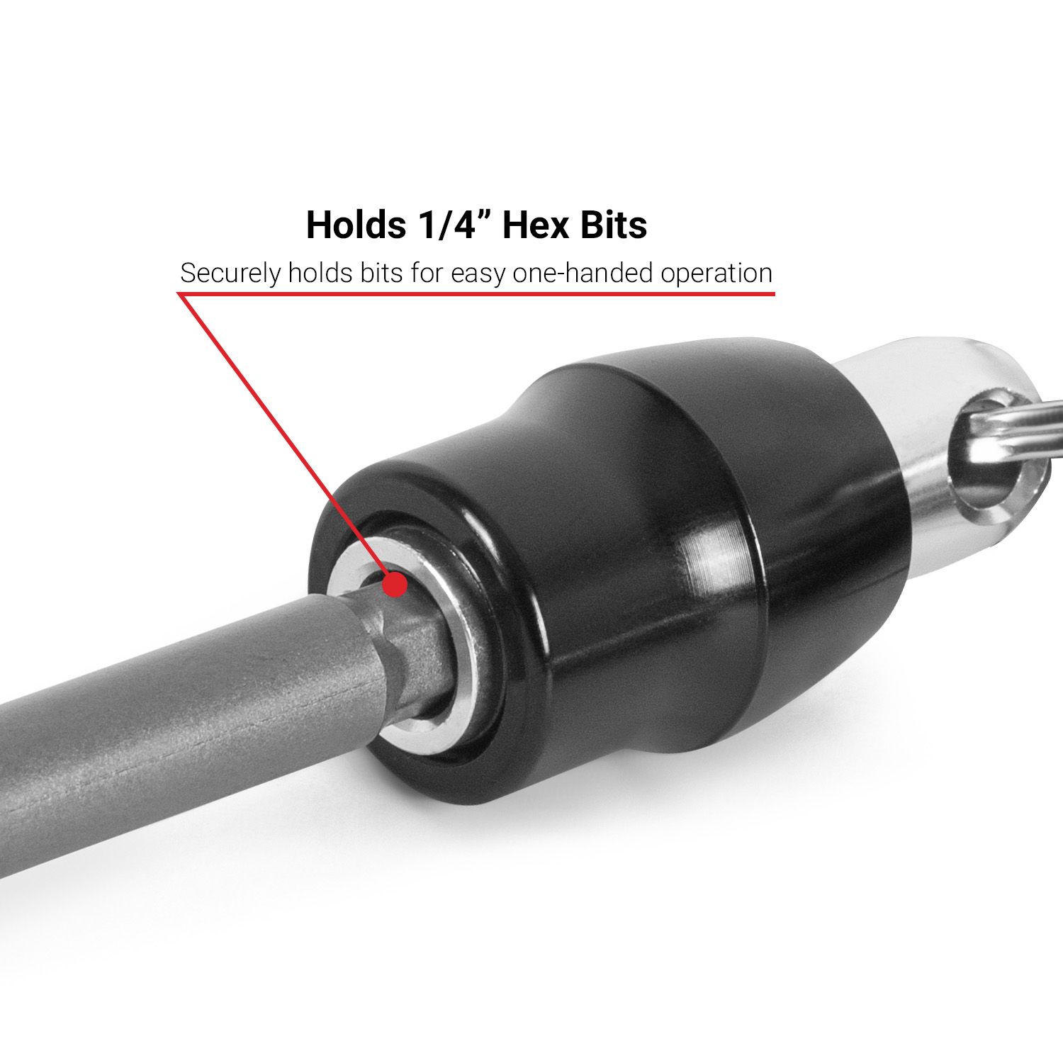 Vessel QB-K5C 5pce 1/4" Hex Driver Quick Catcher Bit Holder