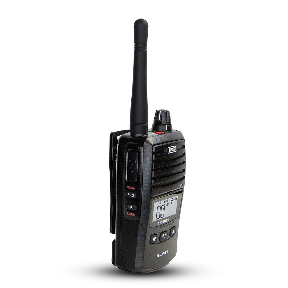 GME TX6165X 5/1W IP67 UHF CB Handheld Radio