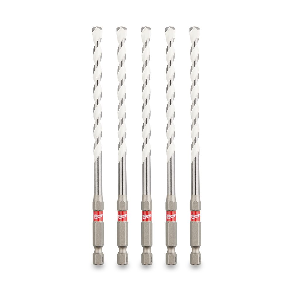 Milwaukee 49323563 5-Pack SHOCKWAVE Multi-Material Drill Bit 6 x 100mm