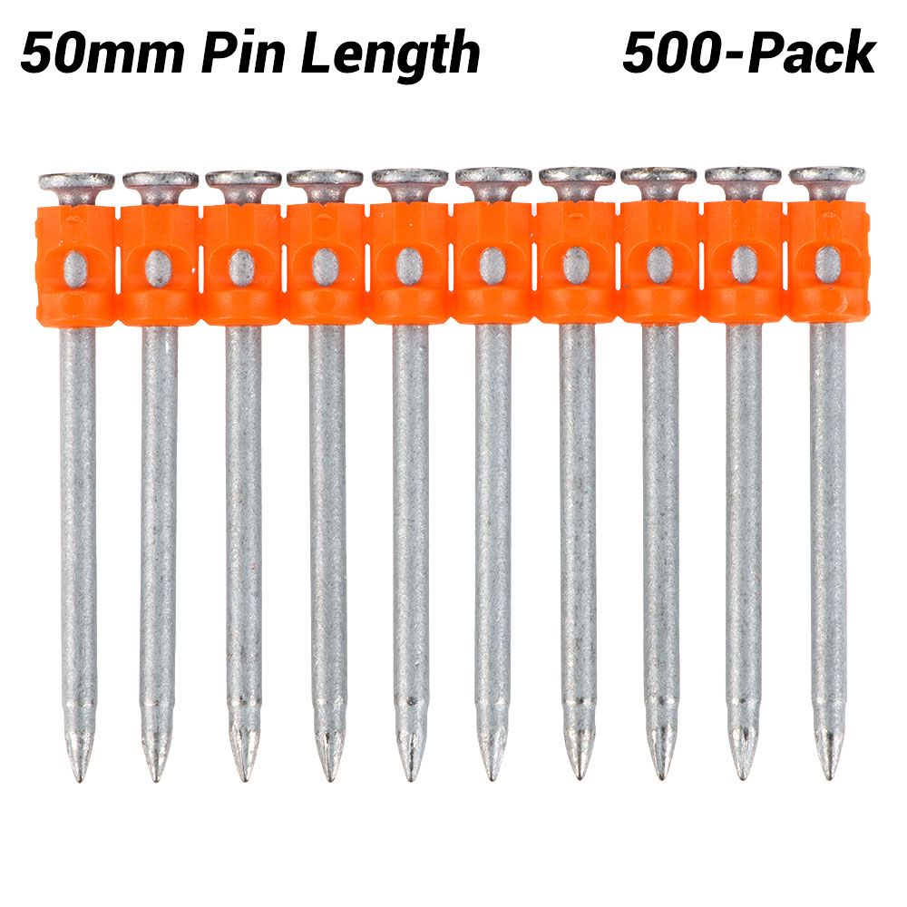 Ramset P8HC650 500-Pack 50mm Hardened Concrete Pins & P800 gas