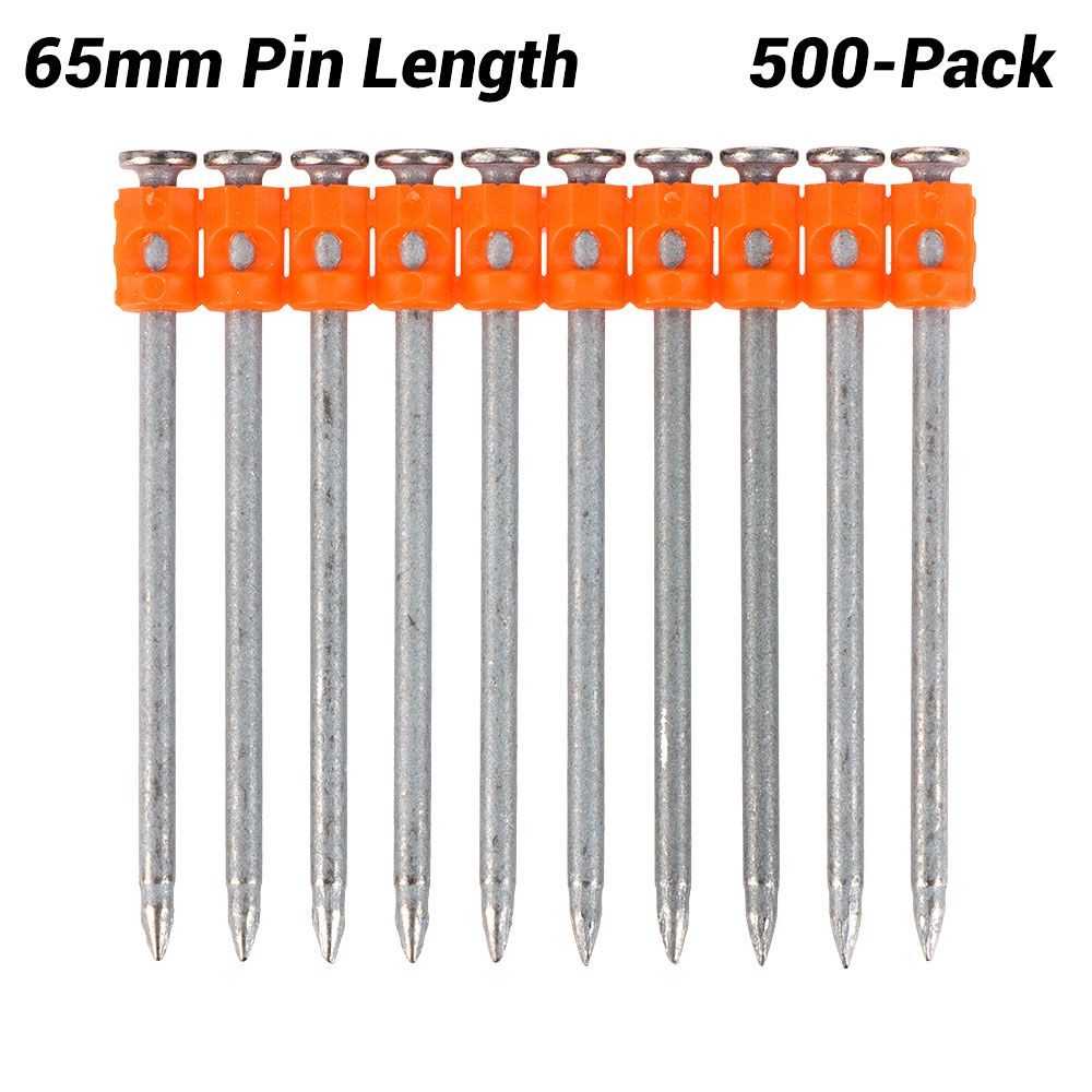 Ramset P8HC665 500-Pack 65mm Hardened Concrete Pins & P800 gas