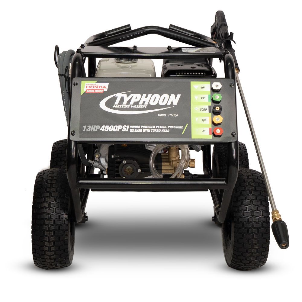 Typhoon HTP4500 13HP 4500PSI Honda Powered Petrol Pressure Washer With ...