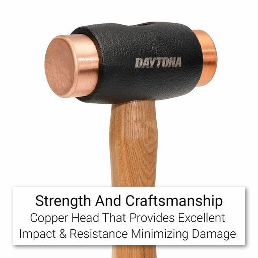 Daytona DCH126 38mm 1.26kg Copper Hammer with Wooden Handle