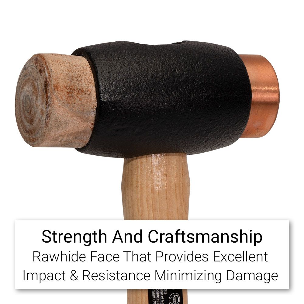 Daytona DCRH16 44mm Copper and Rawhide Hammer