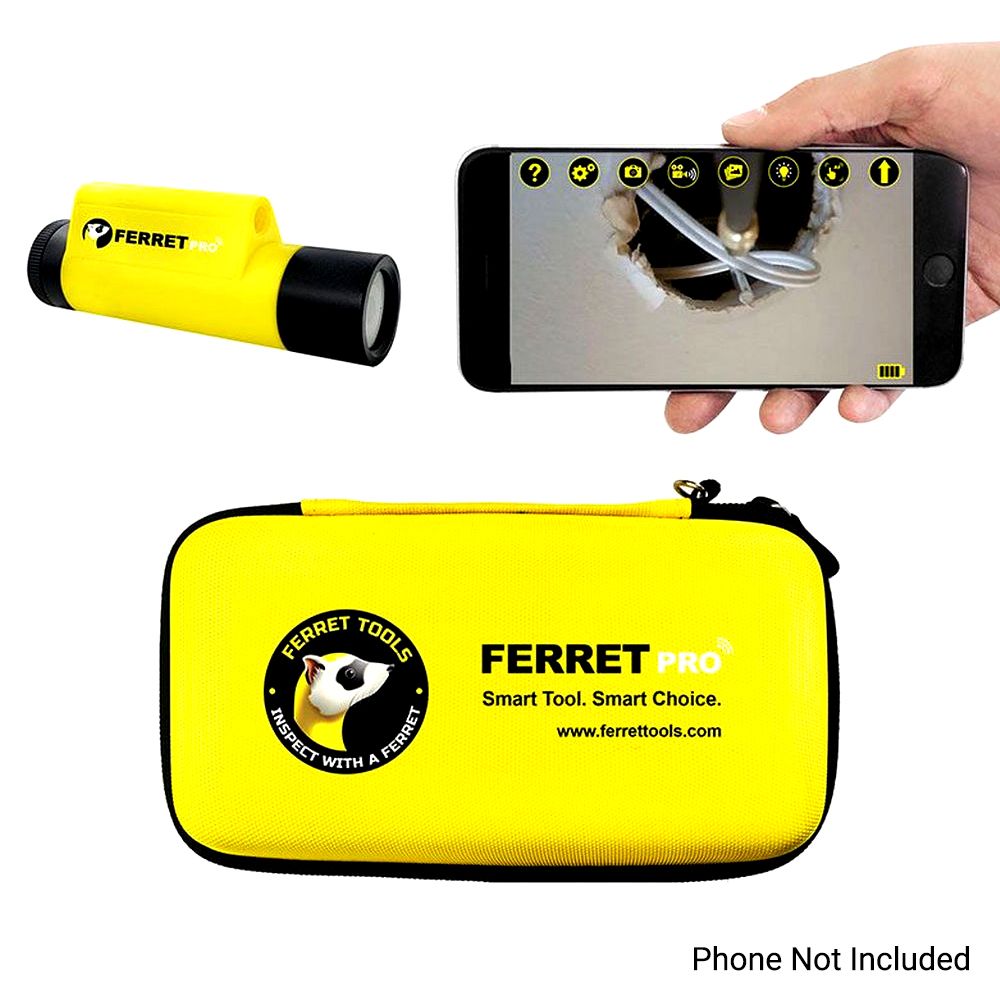 Ferret Tools CABCFWF50B Ferret Pro WiFi Inspection Camera Combo Kit
