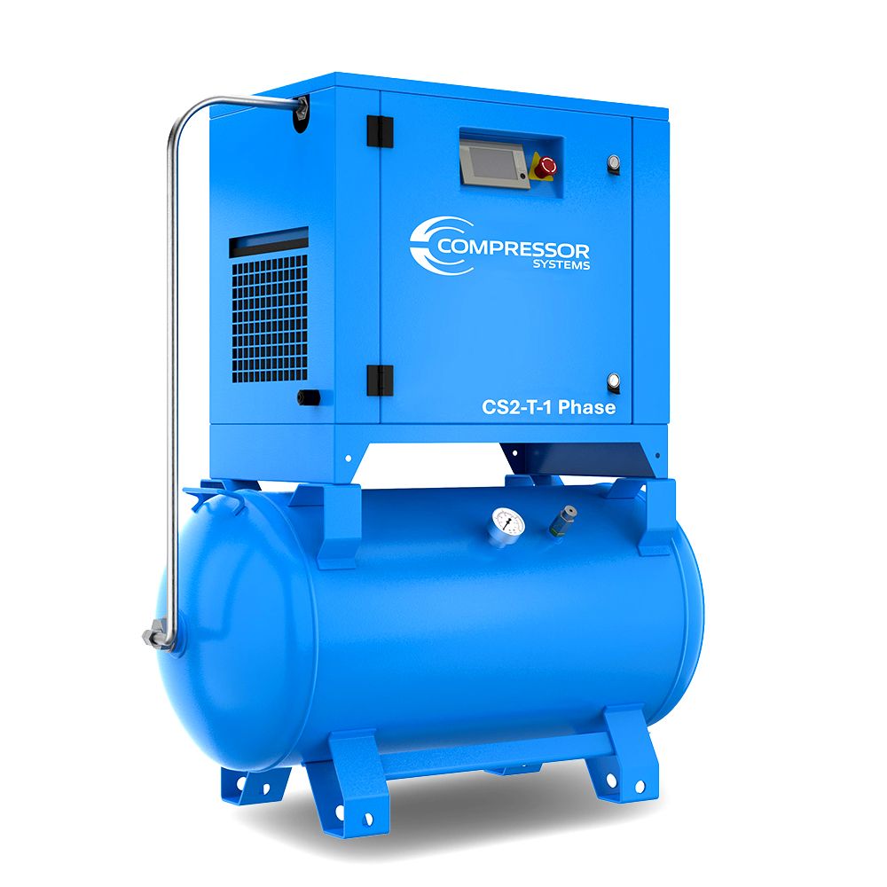 Compressor Systems CS2-T 240V 15 Amp 4HP (3kw) 270L Tank Single Phase ...