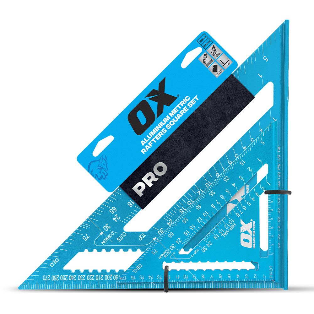 OX Tools OX-P634701 2-Pack 180mm & 300mm OX Pro Aluminium Metric ...