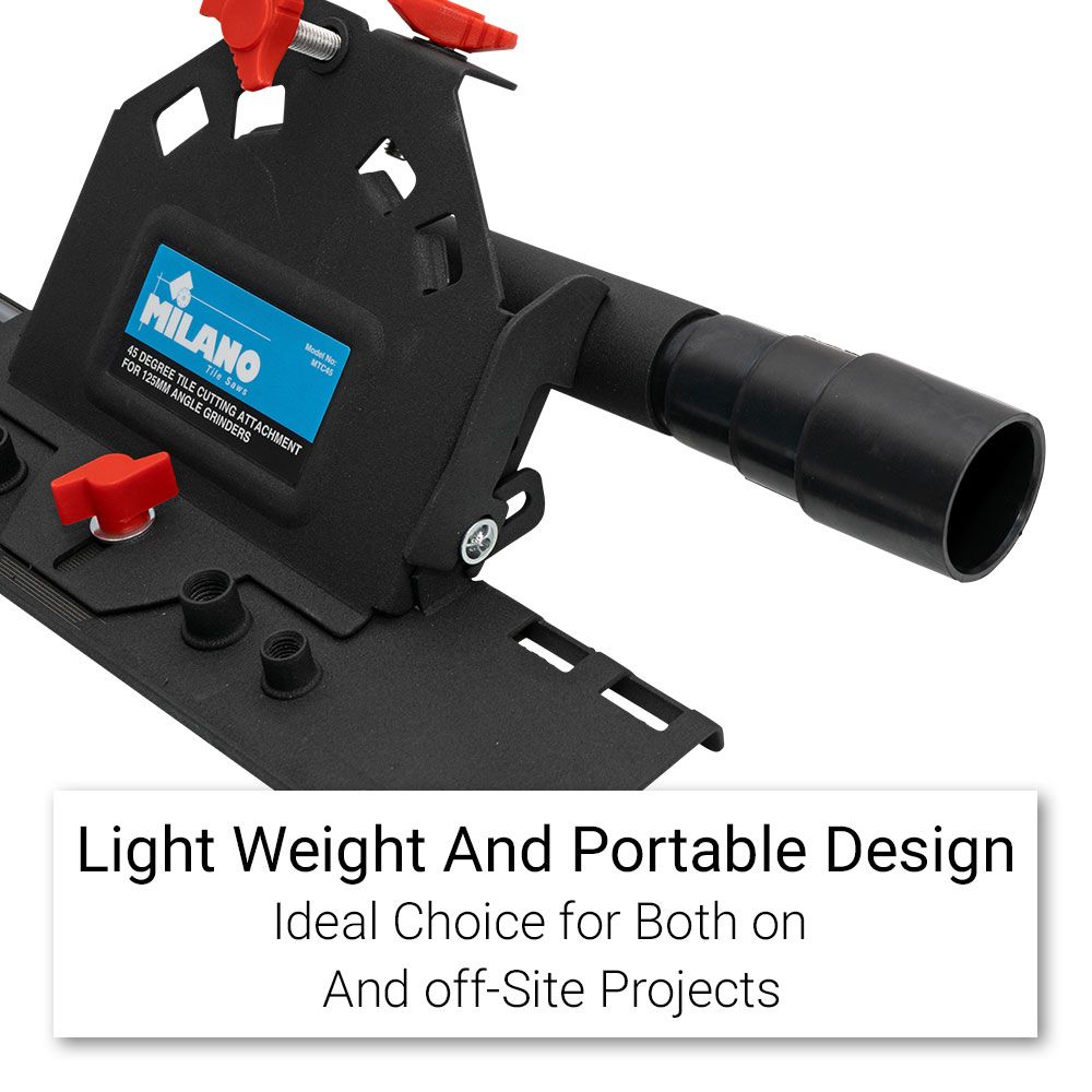 Milano MTC45 45° Tile Cutting Attachment For 125mm Grinder