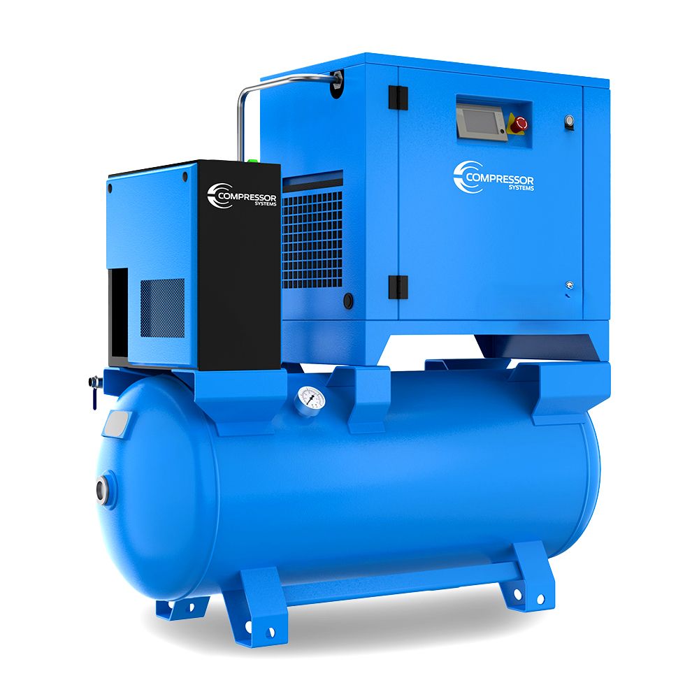 Compressor Systems CS7.5-TD 10HP 320L Three Phase Silent Screw Air ...