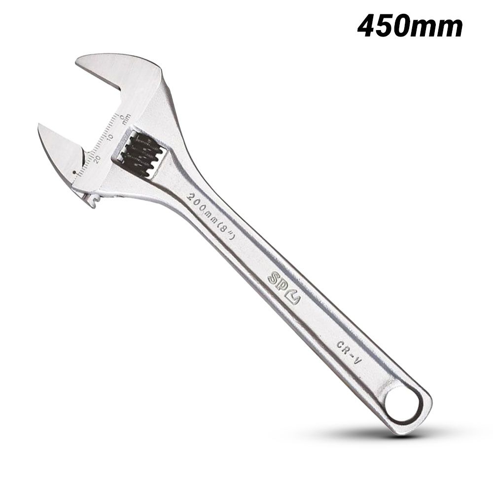 SP Tools SP18082 450mm Adjustable Premium Chrome Wrench
