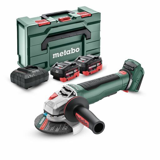 Metabo WPB 18 LT BL 11-125 Q MB 5.5 K (AU61305950) 18V 5.5Ah Li-ion Cordless Brushless Ø125 mm ...