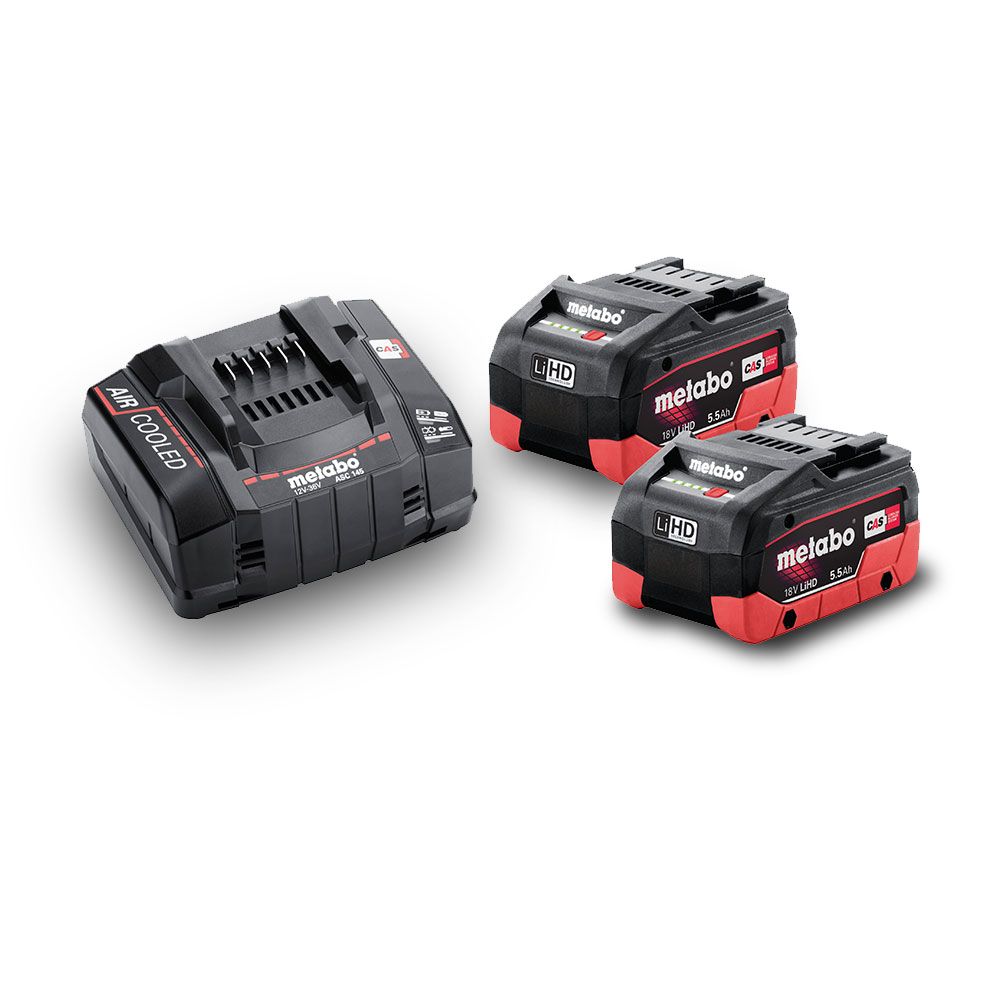 Metabo 5.5 LiHD 145 KIT (AU62738105) 18V 5.5 LiHD Cordless Battery and ...