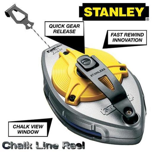 Stanley FatMax Chalk Line Stanley FatMax 100-Foot Chalk Line Reel - 3:1 ...
