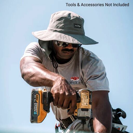 SafeStyle WTWBG Worksite To Weekend Graphite Flap Bucket Hat