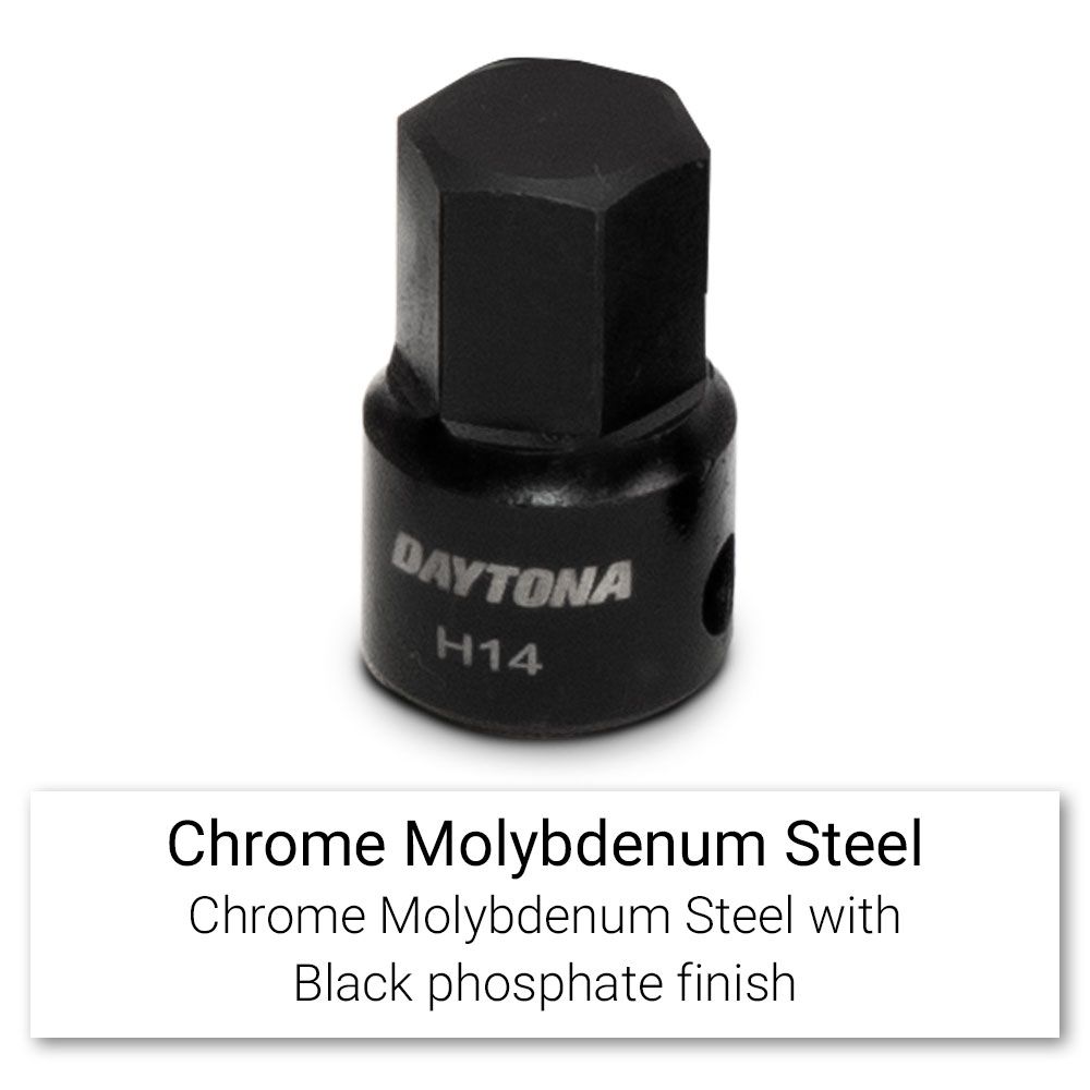 Daytona DSH1638 16pce 3/8" Impact Stubby Hex Driver Set