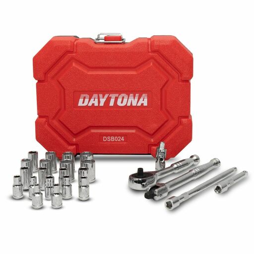 Daytona DSB024 24pce 1/4" Drive Shark Bite Metric & Imperial Socket Set