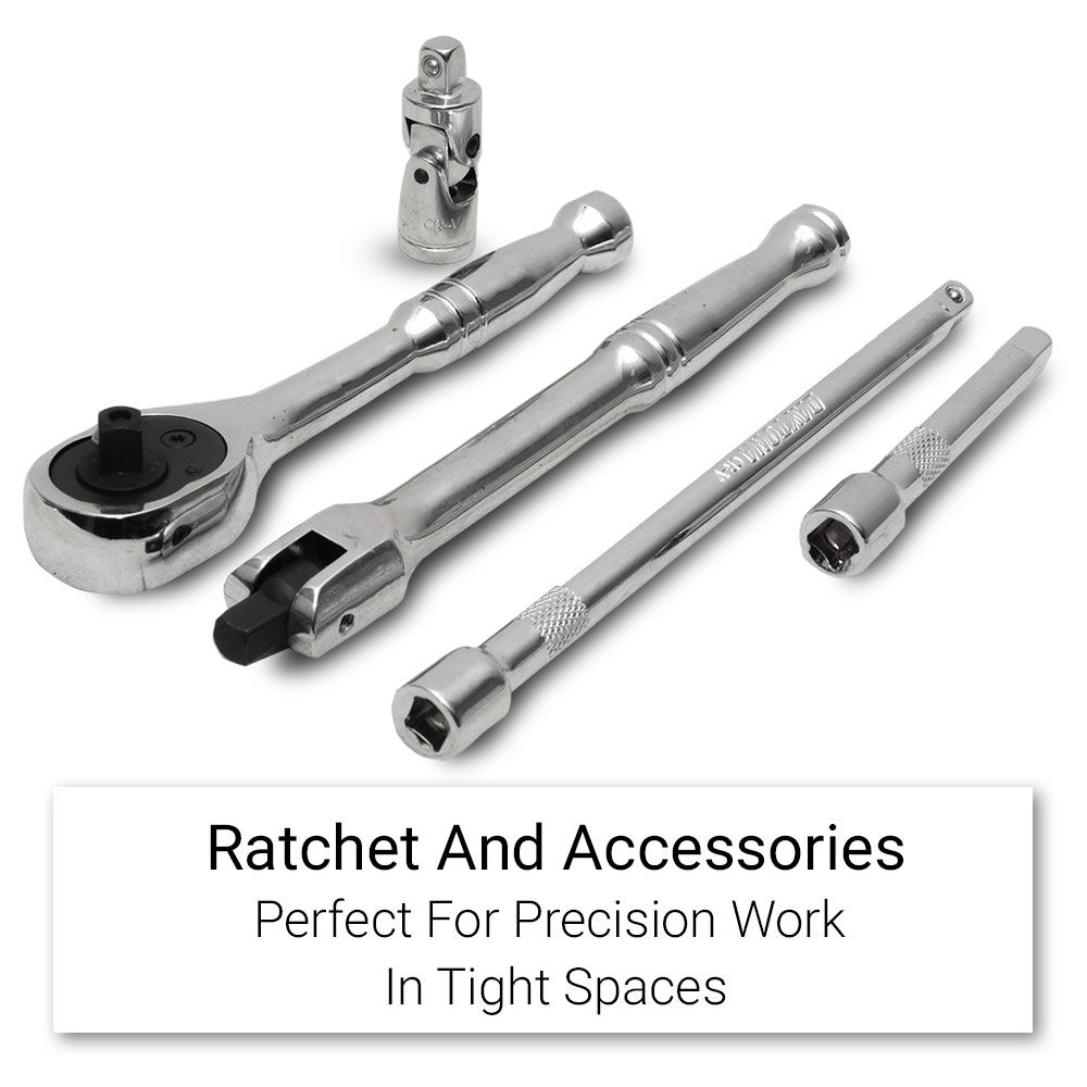 Daytona DSB024 24pce 1/4" Drive Shark Bite Metric & Imperial Socket Set