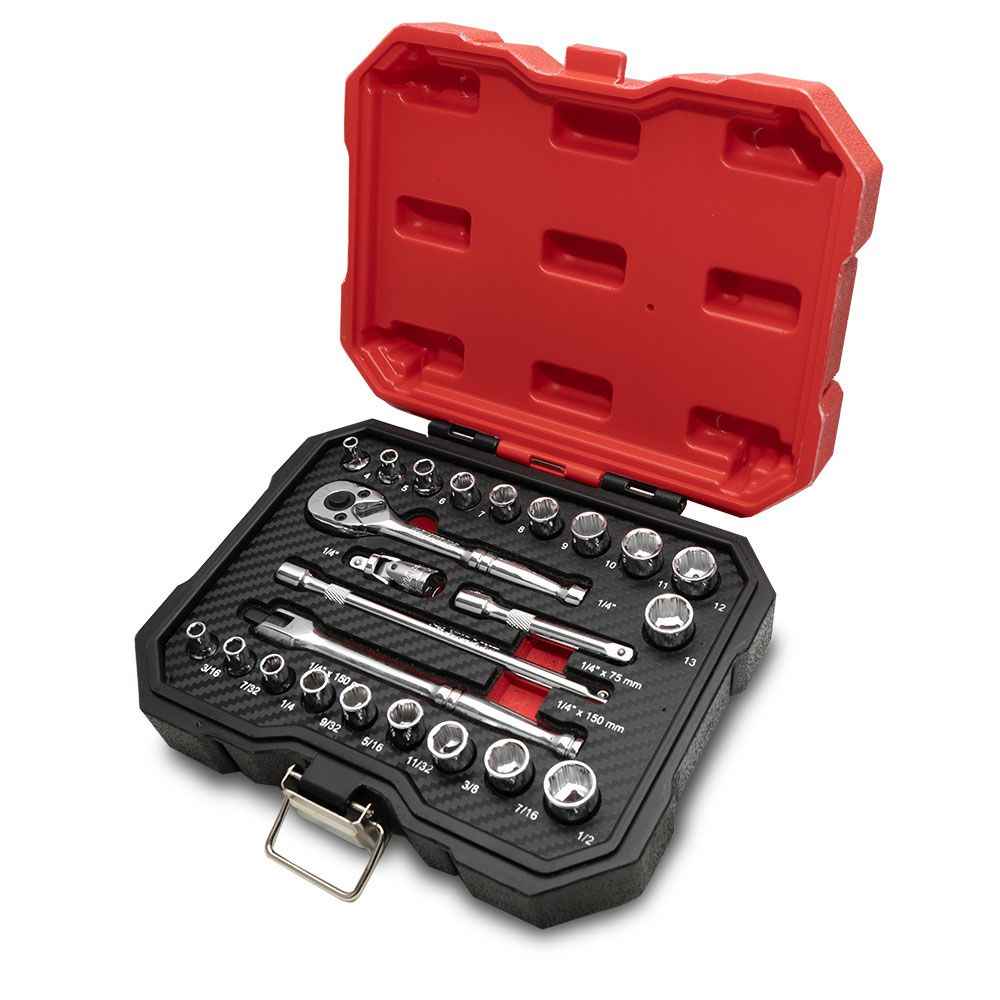 Daytona DSB024 24pce 1/4" Drive Shark Bite Metric & Imperial Socket Set