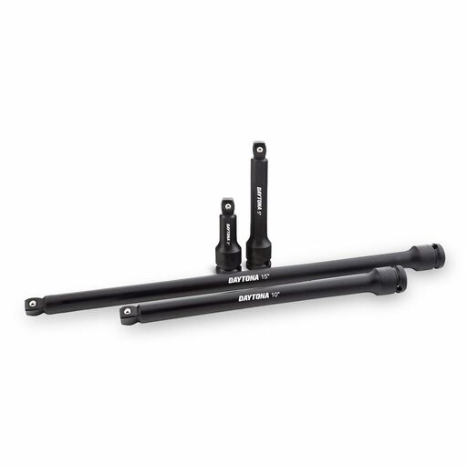 Daytona DWE438 4pce 3/8" Drive Impact Wobble Extension Bar Set 3" 5" 10 ...