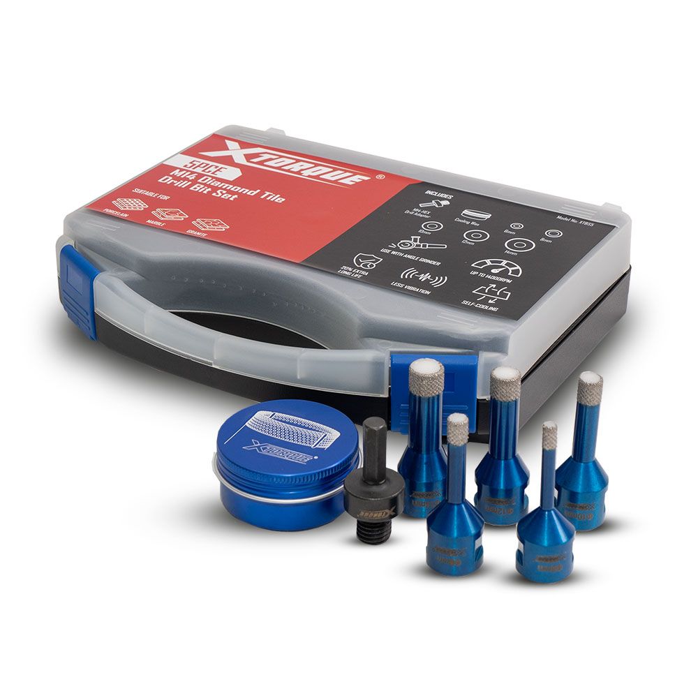 Xtorque XTBS5 5pce M14 Diamond Tile Drill Bit Set