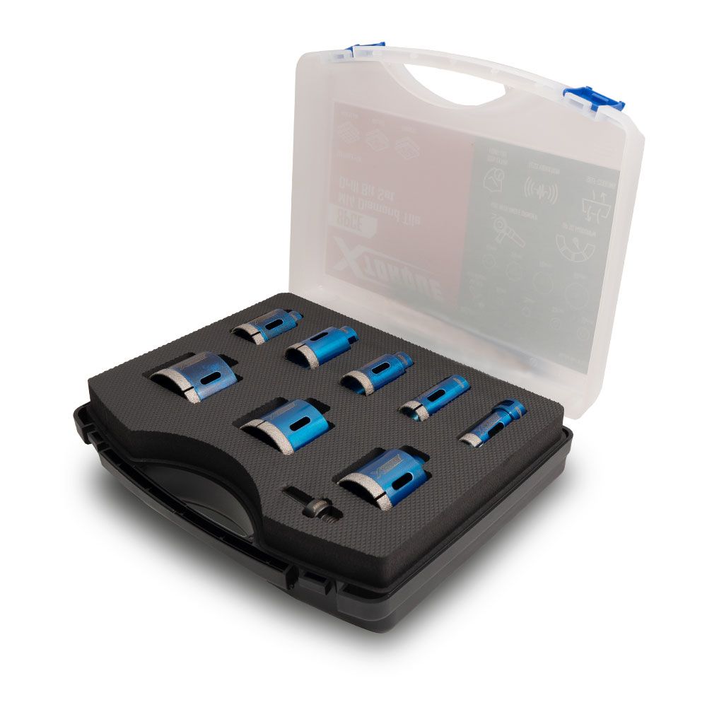 Xtorque XTBS8 8pce M14 Diamond Tile Drill Bit Set