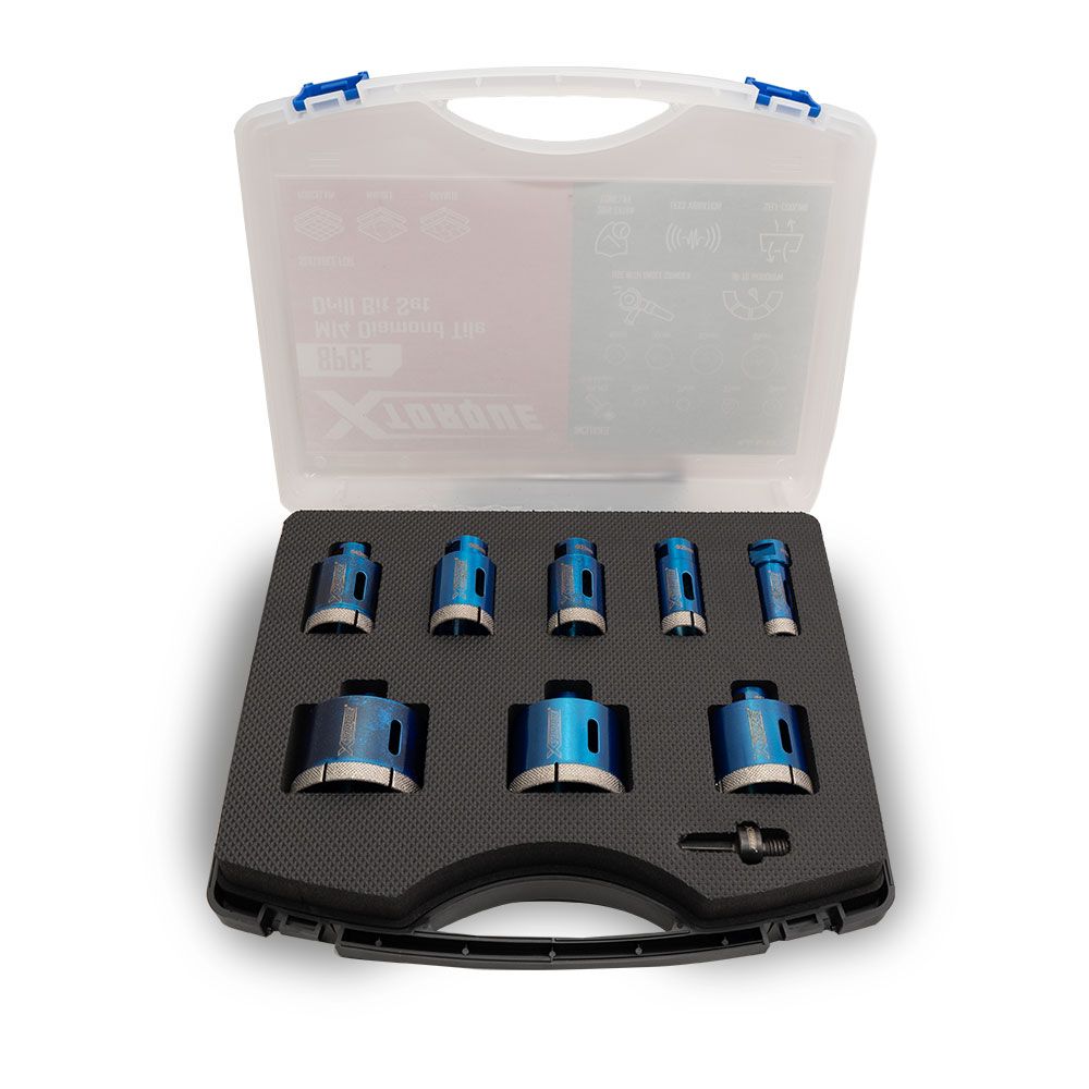 Xtorque XTBS8 8pce M14 Diamond Tile Drill Bit Set