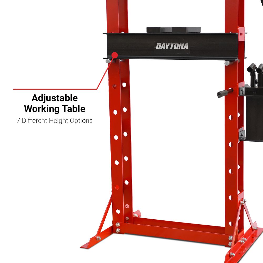 Daytona D30SPG 30 tonne Hydraulic Shop Press with Gauge