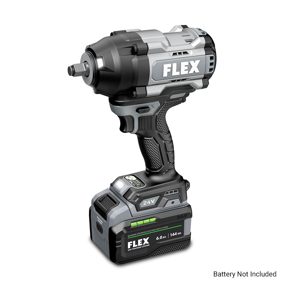 Flex FXA1472-Z 24V Li-ion Cordless Brushless 1/2" High Torque Impact ...