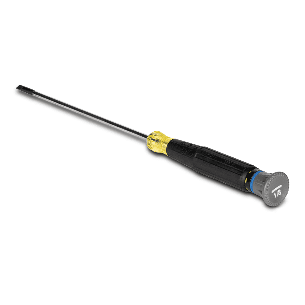 Klein A-6254 1/8" Slotted Precision Screwdriver with 4" Shank