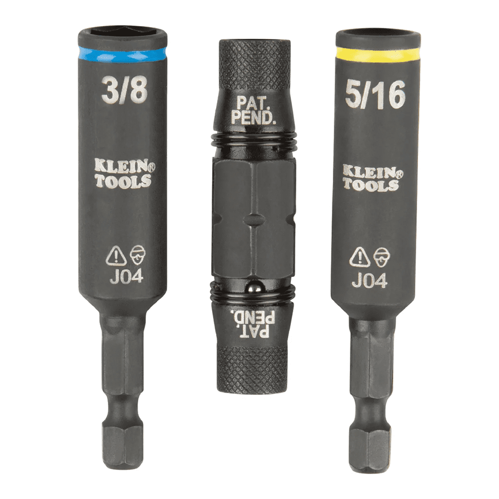 Klein A-85517HD 2pce 11-in-1 Impact Rated Driver and Flip Socket Set