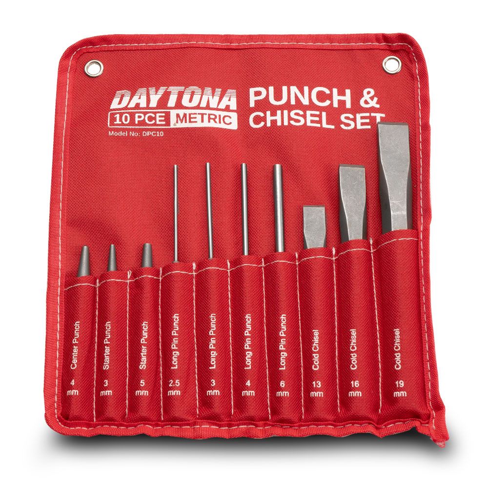 Daytona DPC10 10Pce Metric Punch & Chisel Set