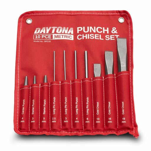 Daytona DPC10 10pce Metric Punch & Chisel Set