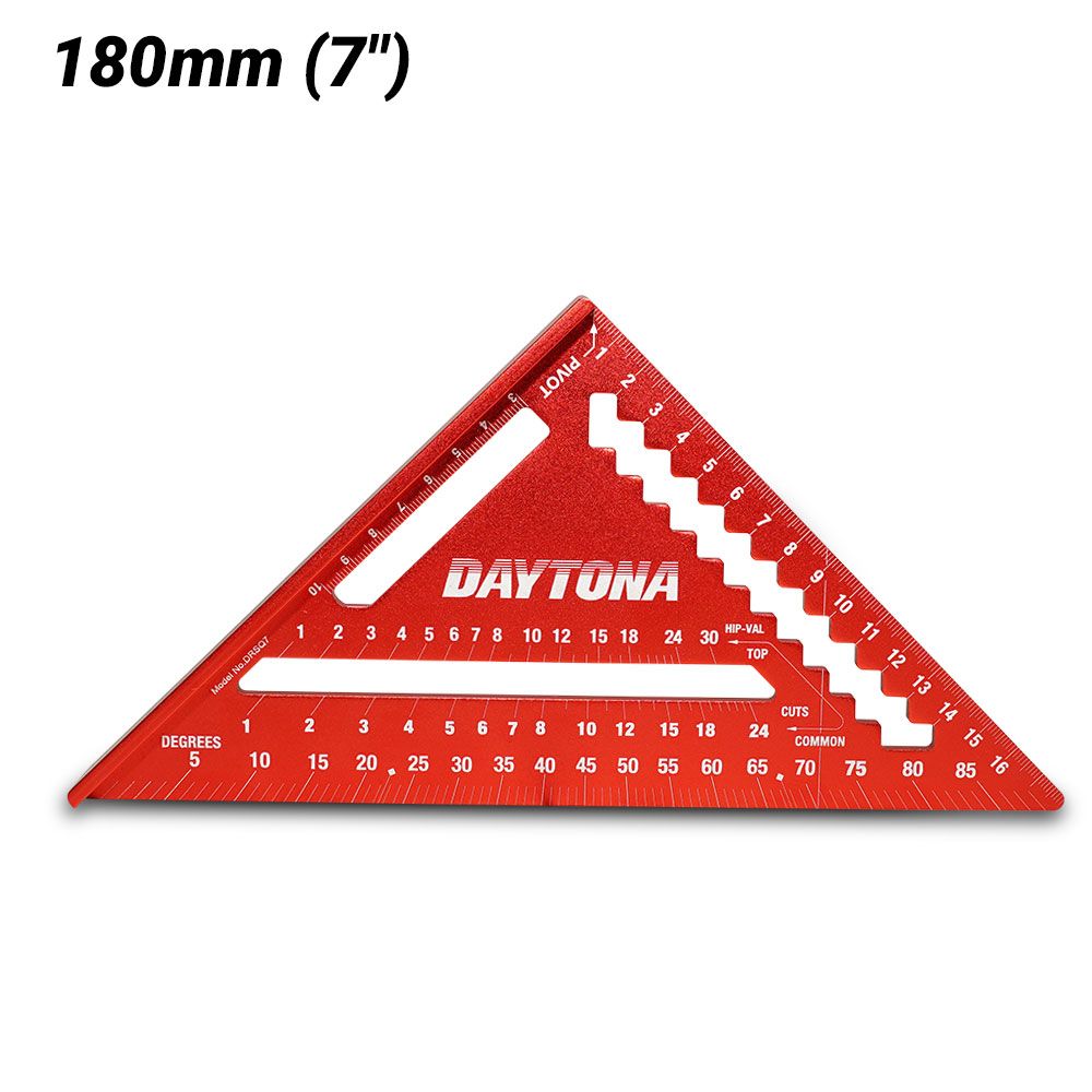 Daytona DRSQ7 180mm (7") Metric Aluminium Rafter Square