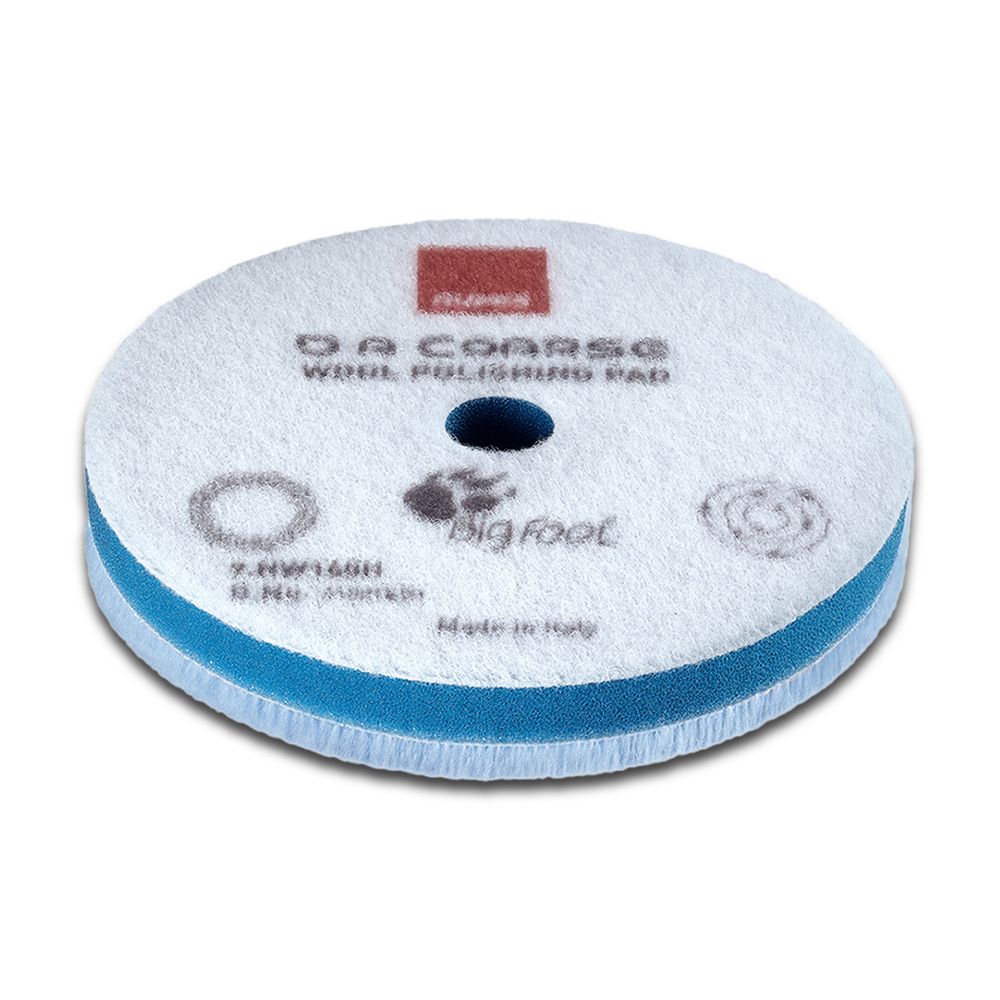 Rupes 9.NW80H BigFoot 80mm Coarse Wool Polishing Pad (Blue)